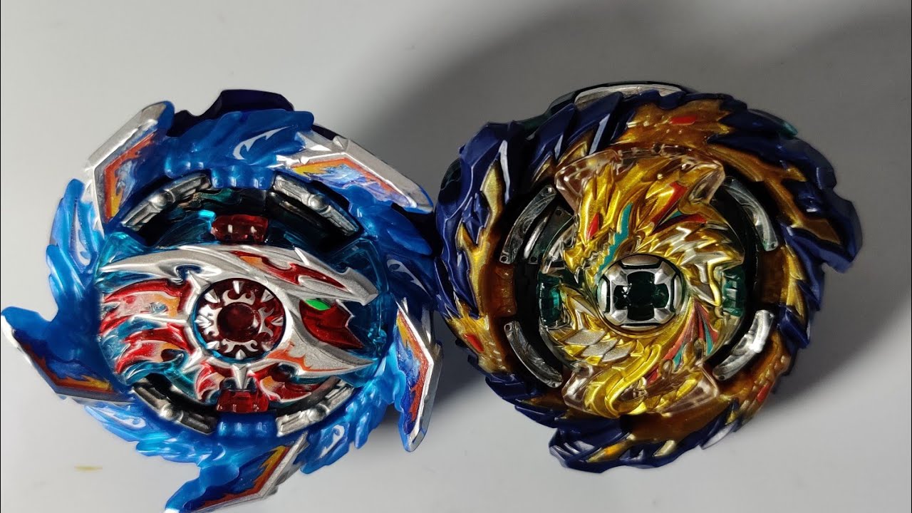 Mirage Fafnir VS King Helios Beyblade Burst Superking Battle ベイブレードバースト ...