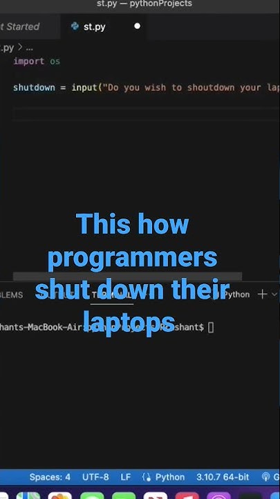 How Programmers shutdown their laptop #shorts #shortsvideo # ...