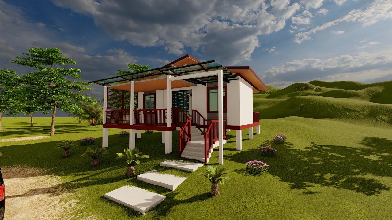 Hill House Design Idea | Simple House Design | 18' x 25' - YouTube