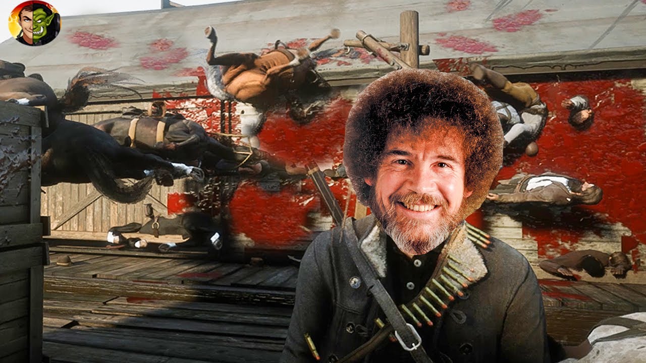 Bob Ross Makes Happy Little "Mistakes" in Red Dead 2 - YouTube