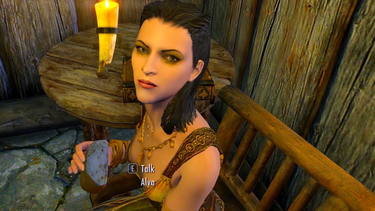 Alva demonstrates Supernatural Speed of vampires. Skyrim Anniversary ...