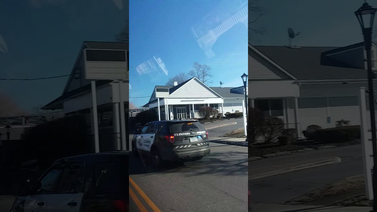 Clinton CT Police Department Unit 05 responding to Walgreens for a Code ...