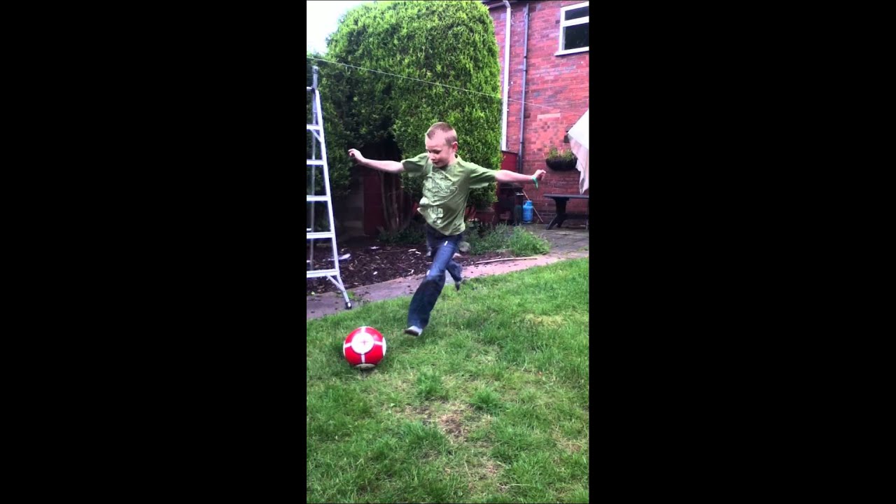 kicking ball fail - YouTube