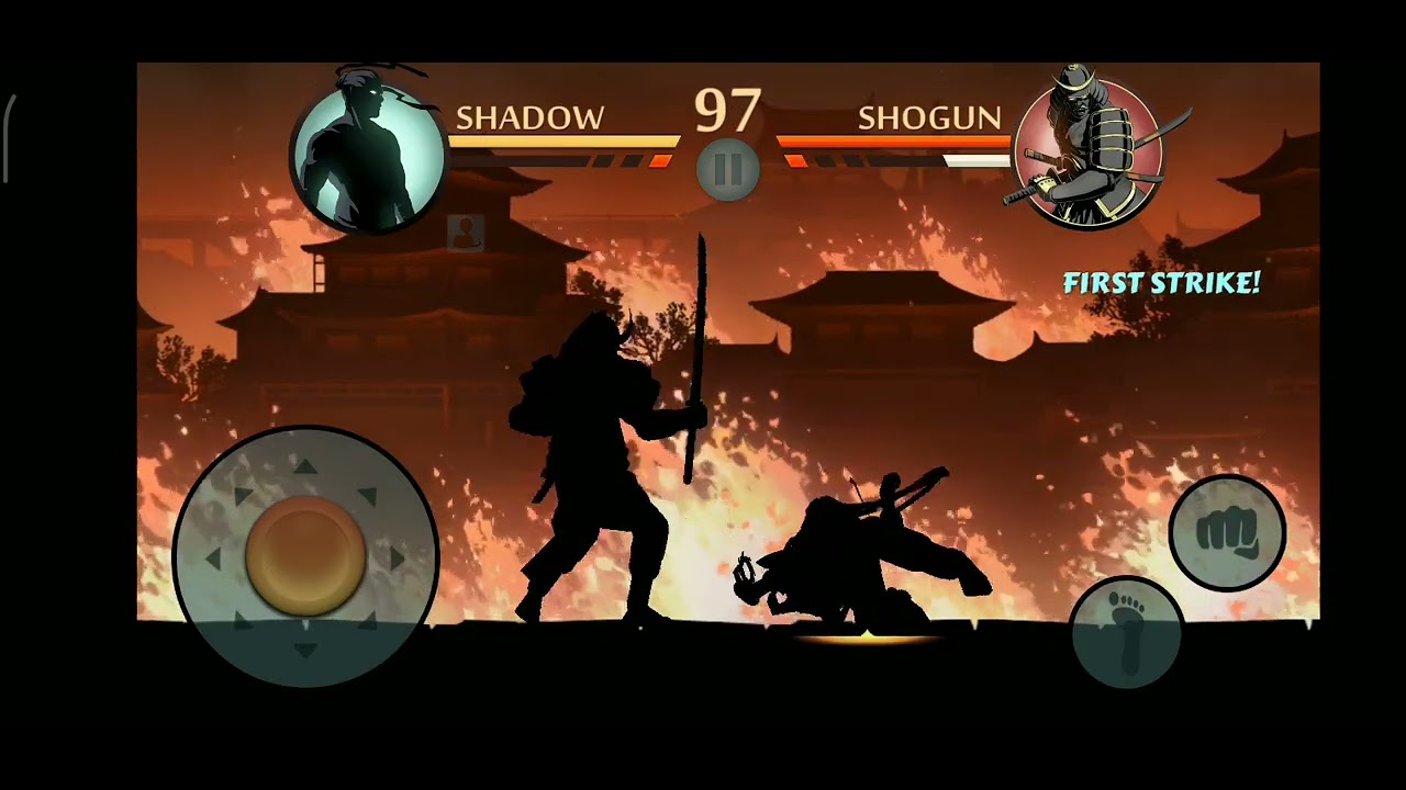 shadow fight 2 beat shogun perfect - YouTube