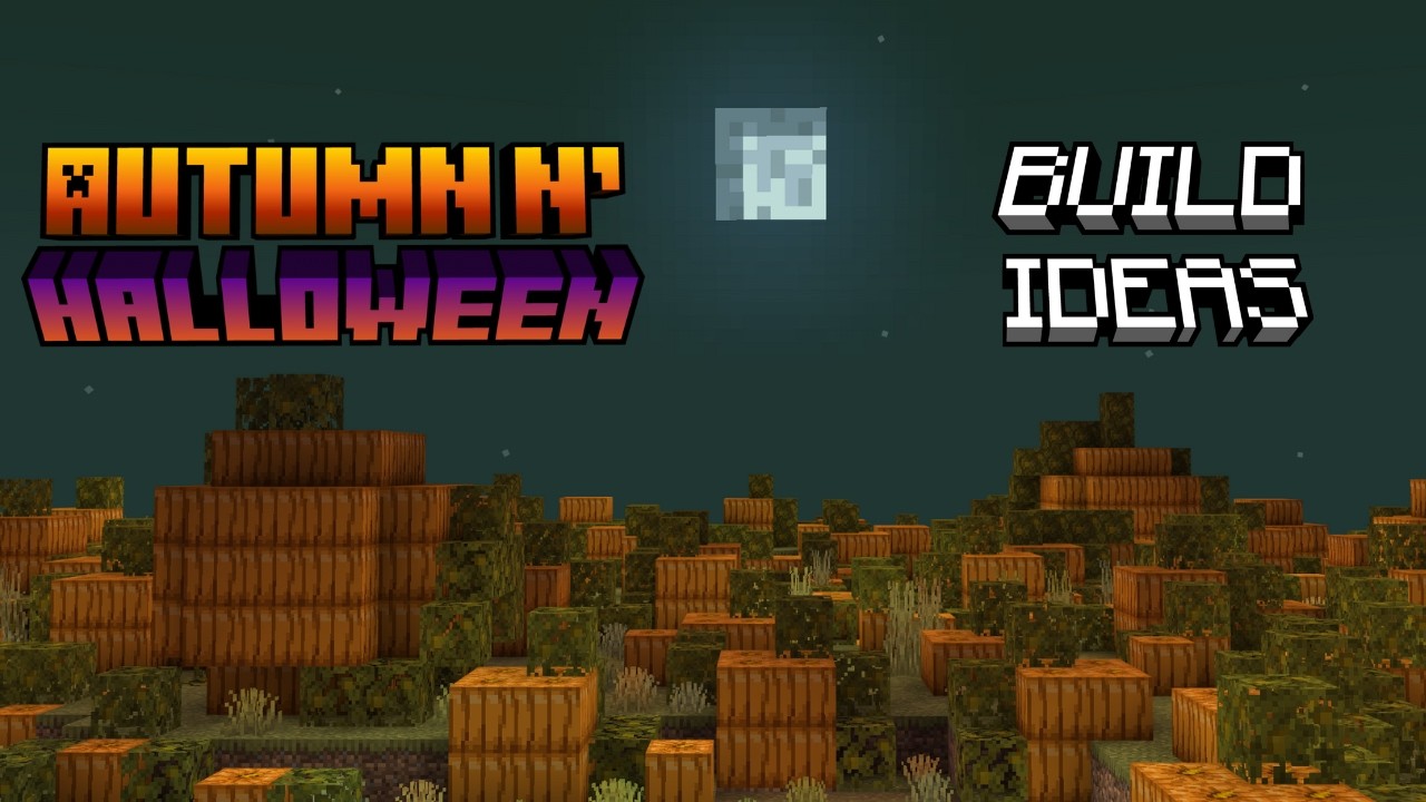 30+ Autumn and Halloween Minecraft Decoration Ideas - YouTube