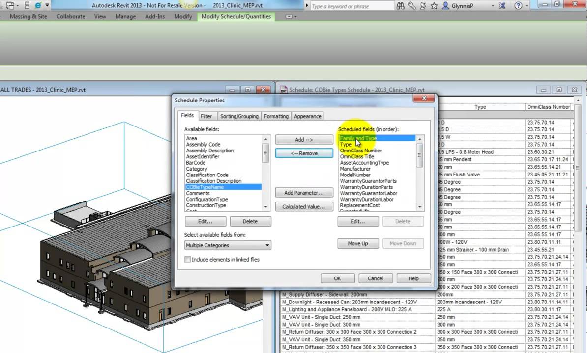 Ideate BIMLink - Renumbering and Renaming (a COBie Example) - YouTube