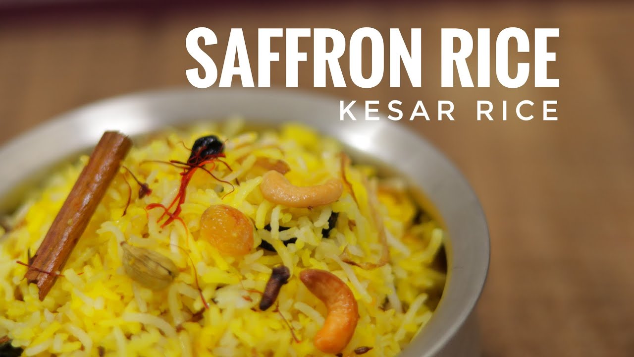 Saffron rice I Kesar rice I kesar pulao recipe | Holi special recipe ...