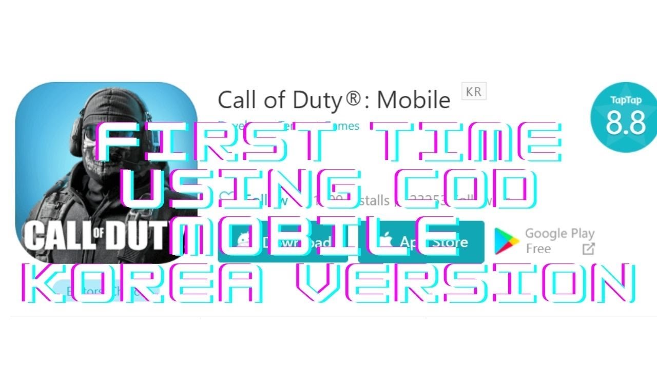 cod mobile korea first time i am using it - YouTube