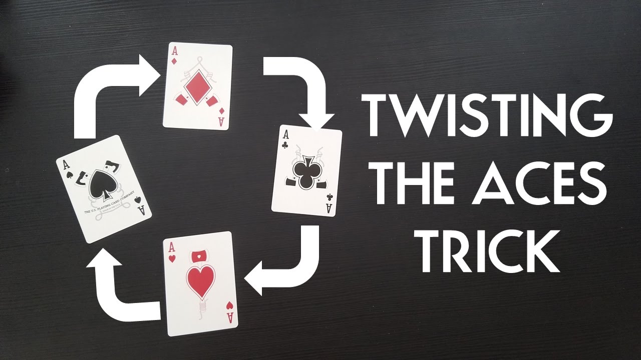 TWISTING THE ACES CARD TRICK PigCake Tutorials - YouTube