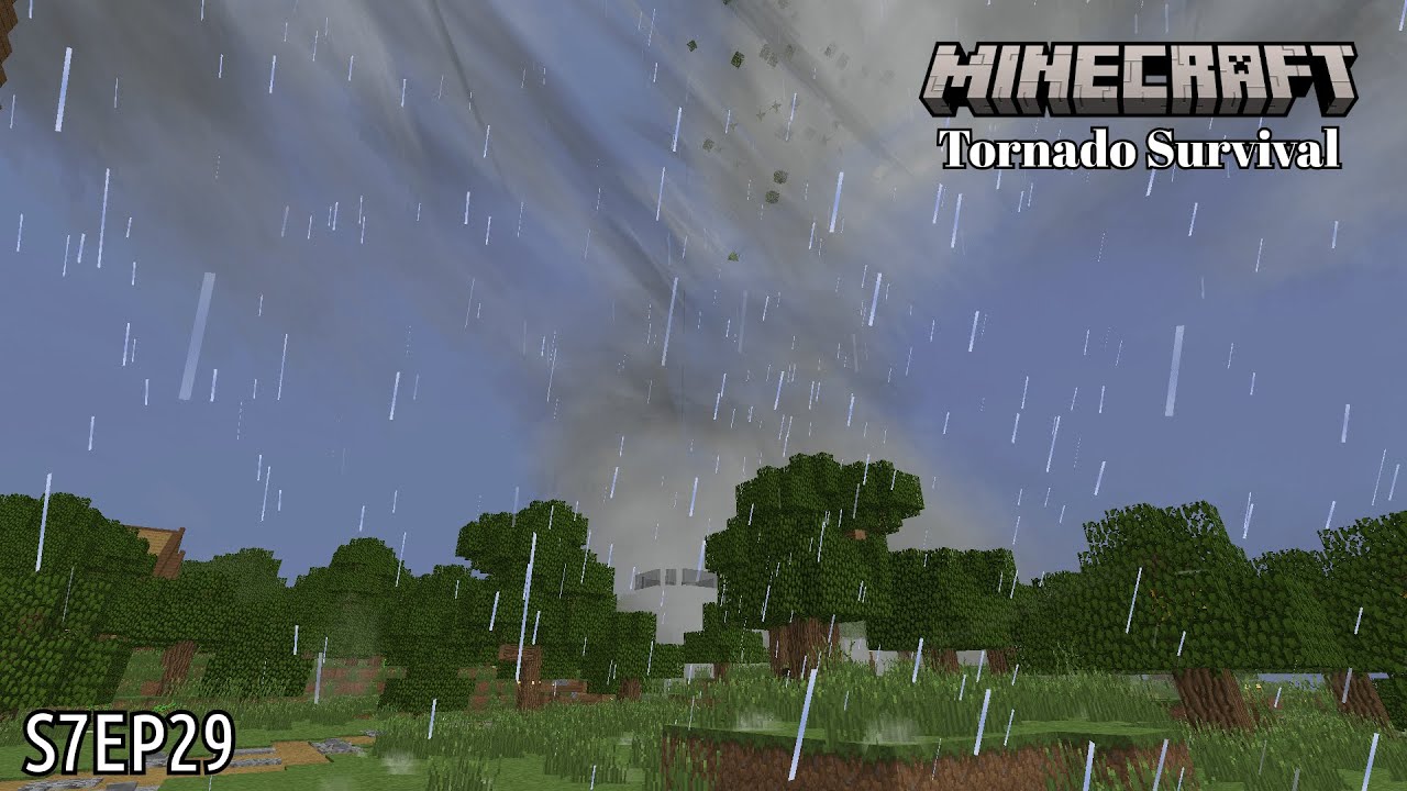 Minecraft Tornado Survival (Localized Weather Mod) S7Ep29: DIRECT HIT ...