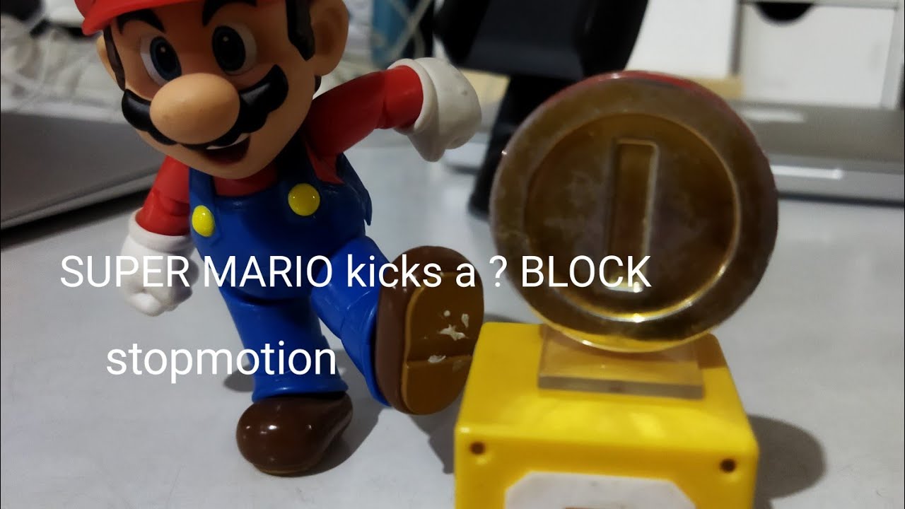 Mario kicks a? block stopmotion - YouTube