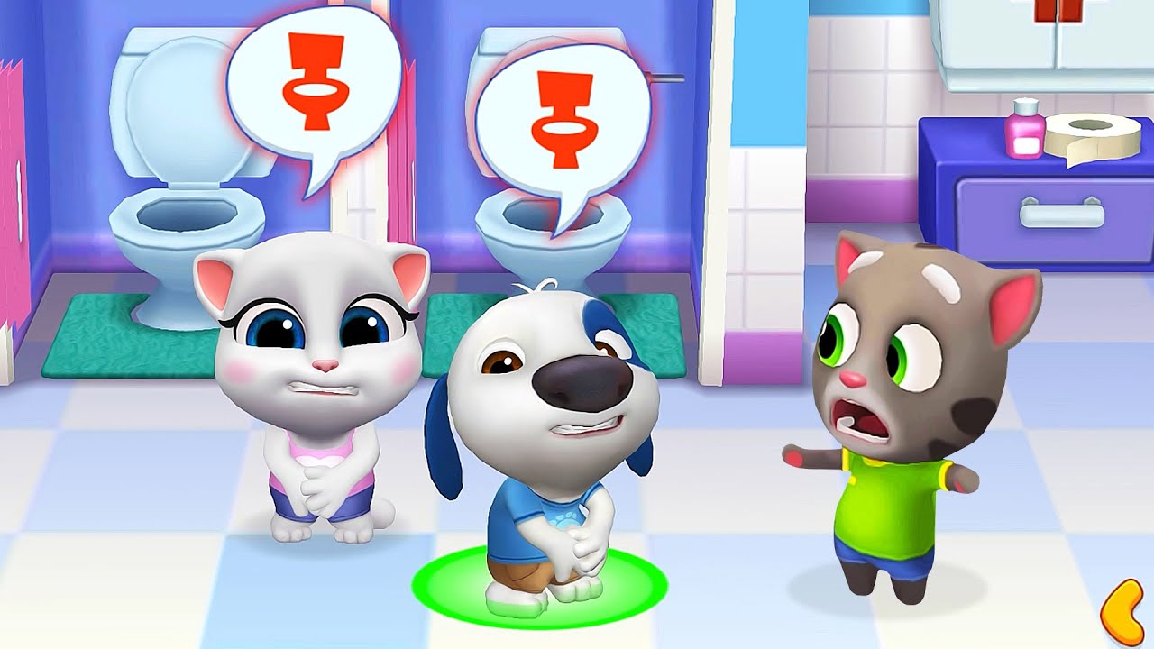 My Talking Tom Friends Funny Gameplay! Virtual Pets Simulator - Little ...