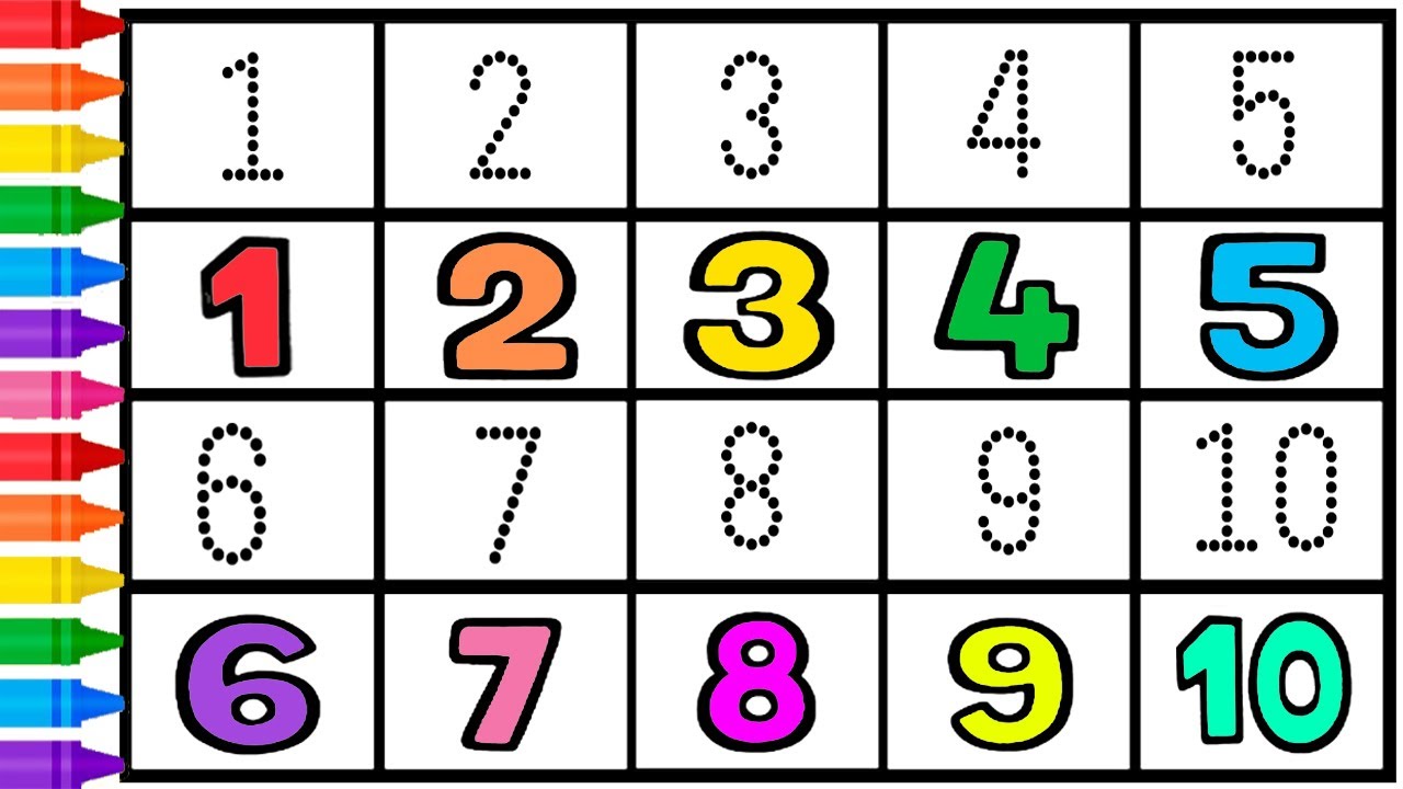 Let's Learn How to Write & Read Number Easy for Kids. - YouTube