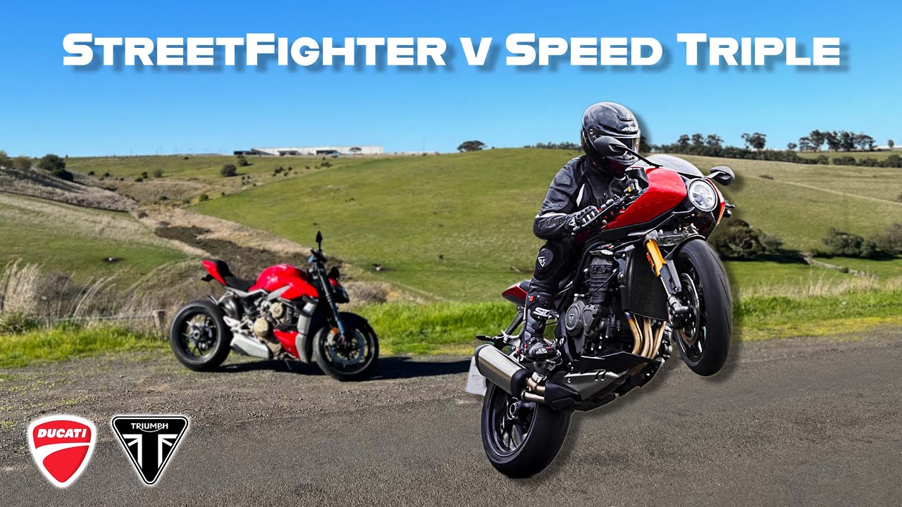 StreetFighter V4 vs Speed Triple 1200 RR - Which One is Better? - YouTube
