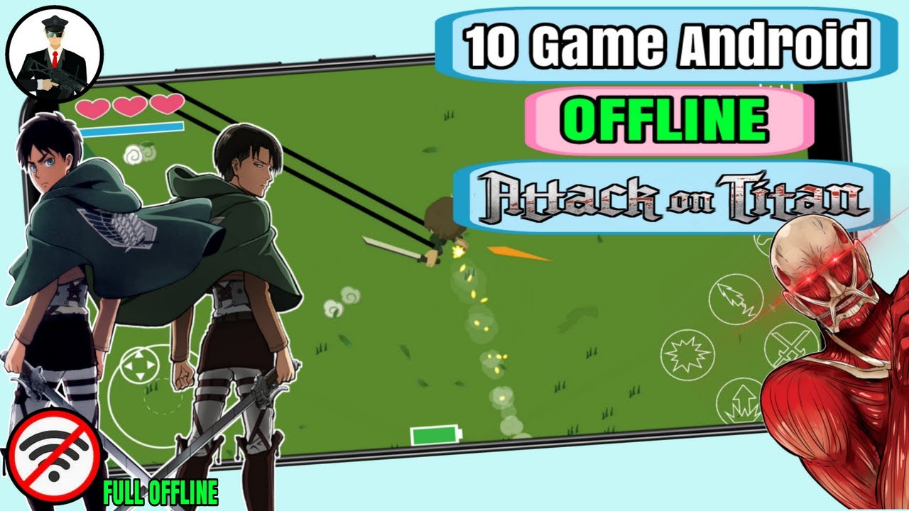 10 Game Android Offline bertema attack on titan - YouTube