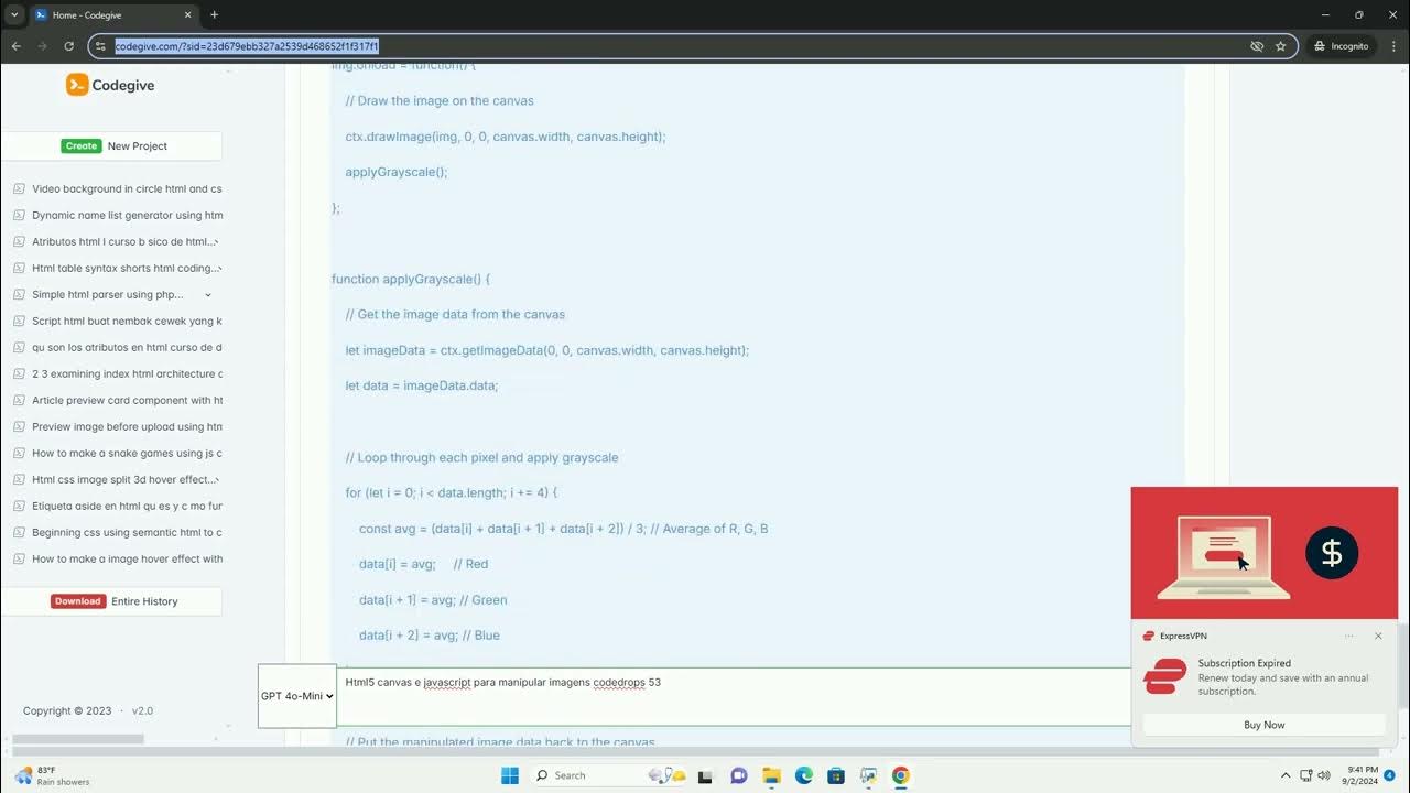 Html5 canvas e javascript para manipular imagens codedrops 53 - YouTube