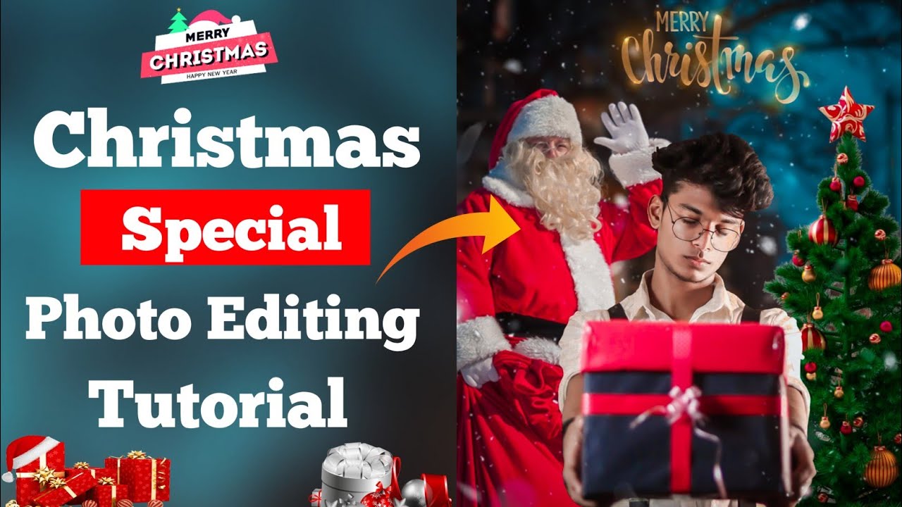 Christmas Photo Editing || Christmas Editing || Merry Christmas Photo ...