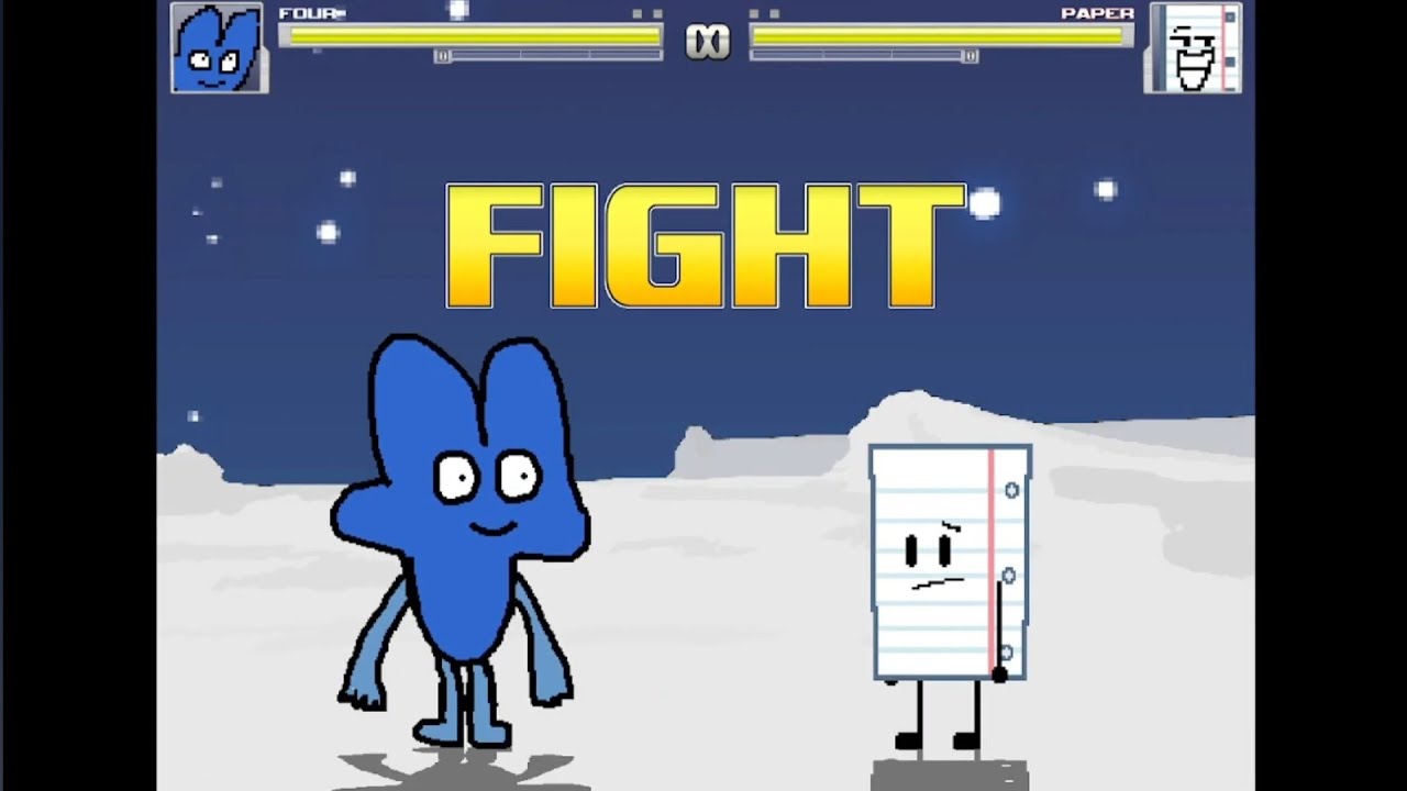 Four vs. Paper | BFDI x Inanimate Insanity 2025 M.U.G.E.N Tournament ...