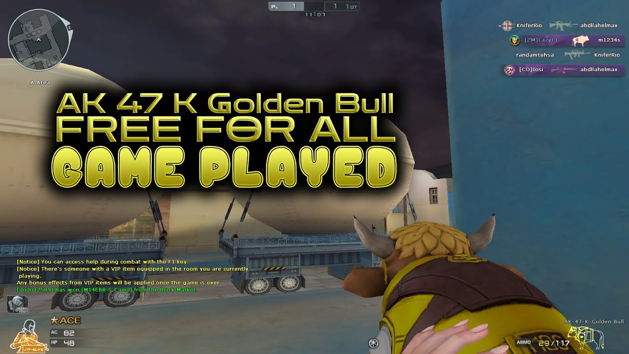 Crossfire West | AK-47-K-Golden Bull Free For All Game played - YouTube