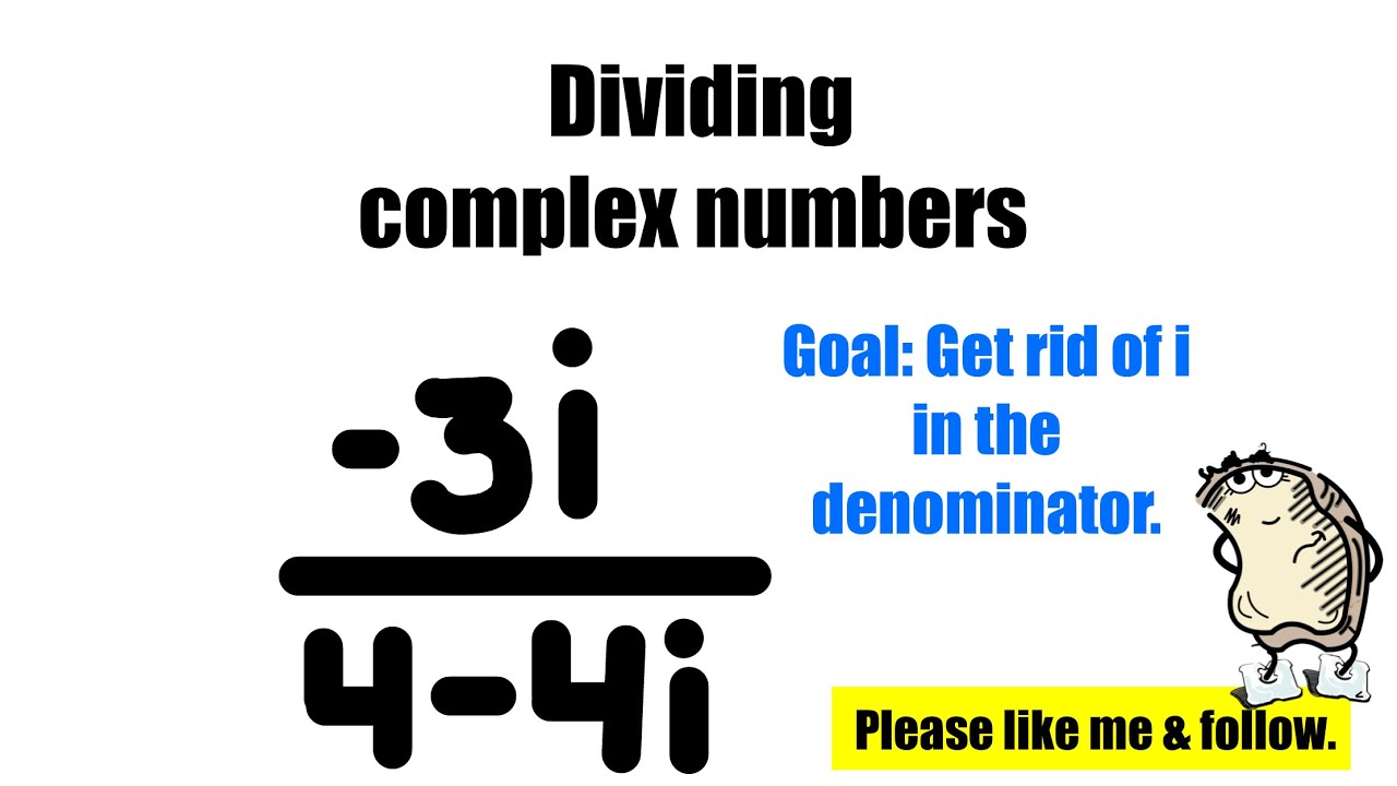 Dividing complex numbers - YouTube