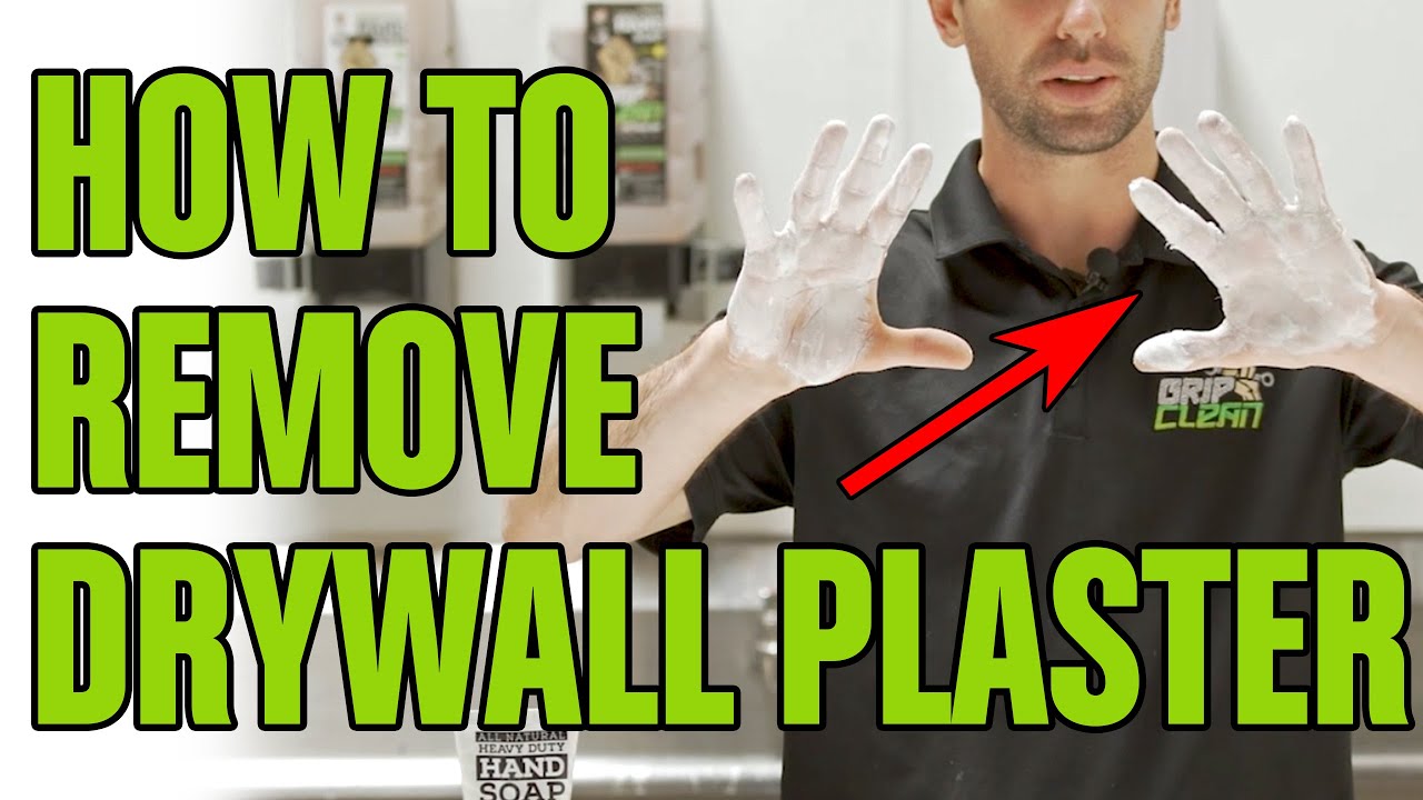 HOW TO REMOVE: Drywall Plaster From Your Hands - YouTube
