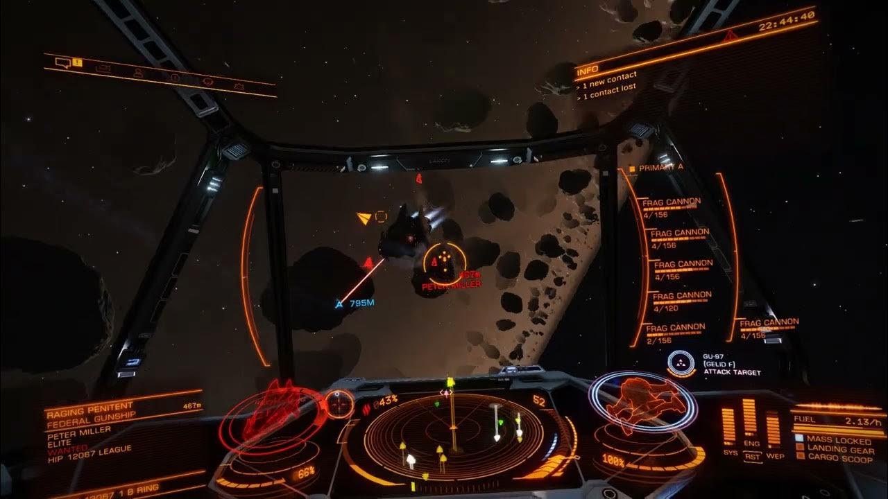 Elite Dangerous Double Shot Frag Cannon build Alliance Crusader - YouTube