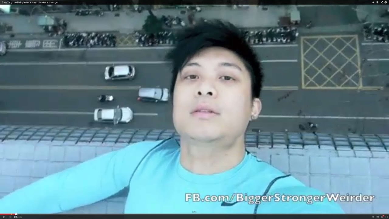 Frank Yang - meditating before working out makes you stronger! - YouTube