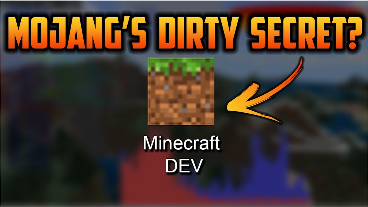 The unsolved mystery of the "Minecraft DEV" version... - YouTube