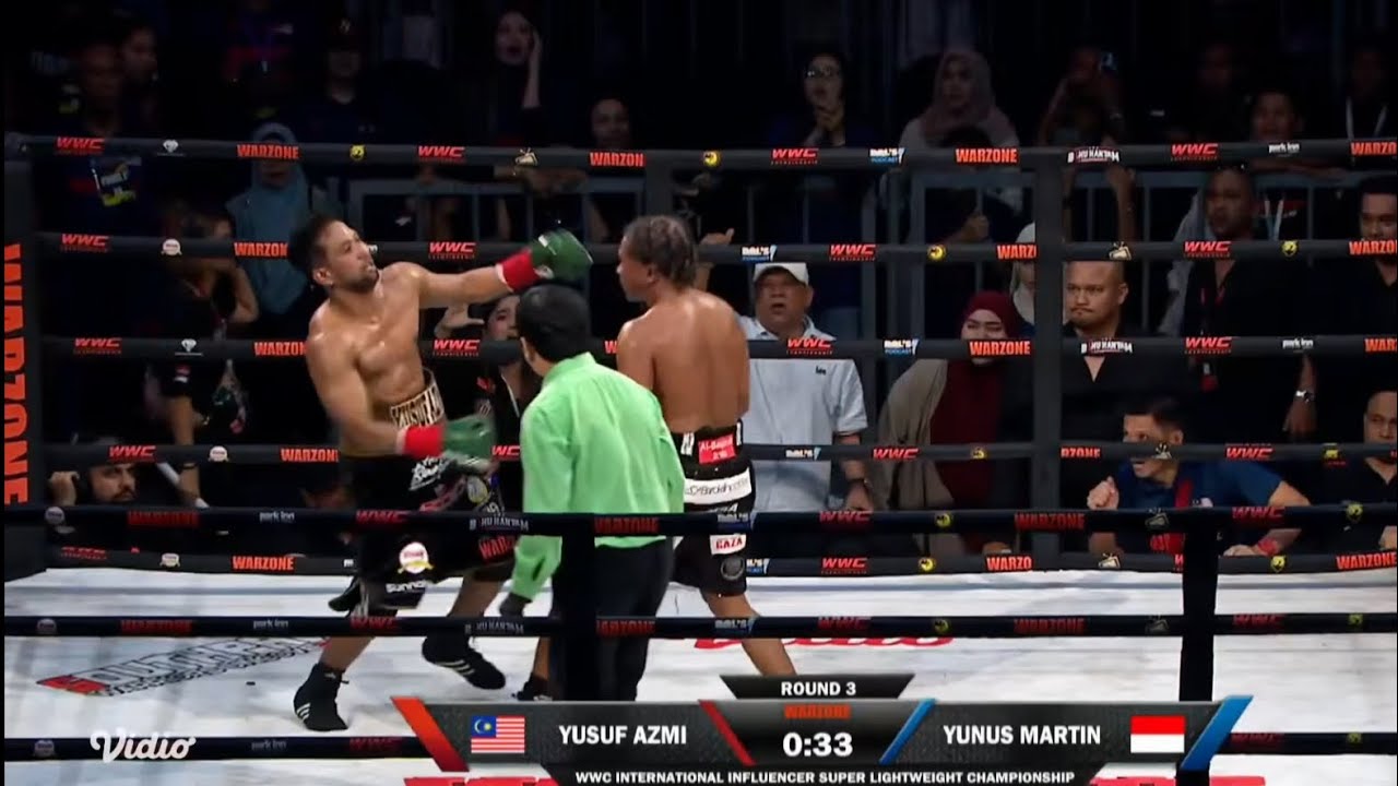 YUNUS VS YUSUF AZMI FULL FIGHT WARZONE, YUNUS MENANG TKO! - YouTube