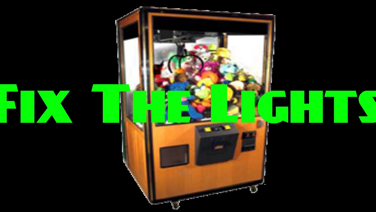 How to replace the lights in a claw machine - YouTube
