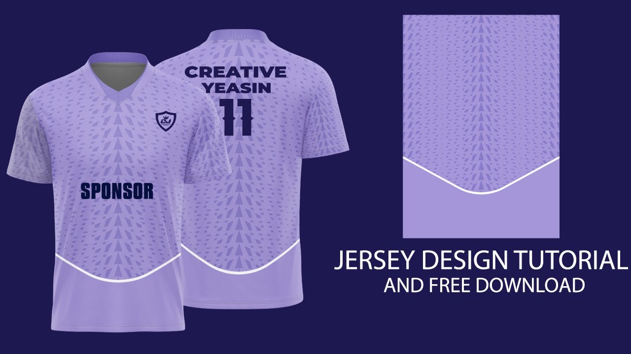 How to make a s jersey design tutorial in Illustrator EP-75 - YouTube