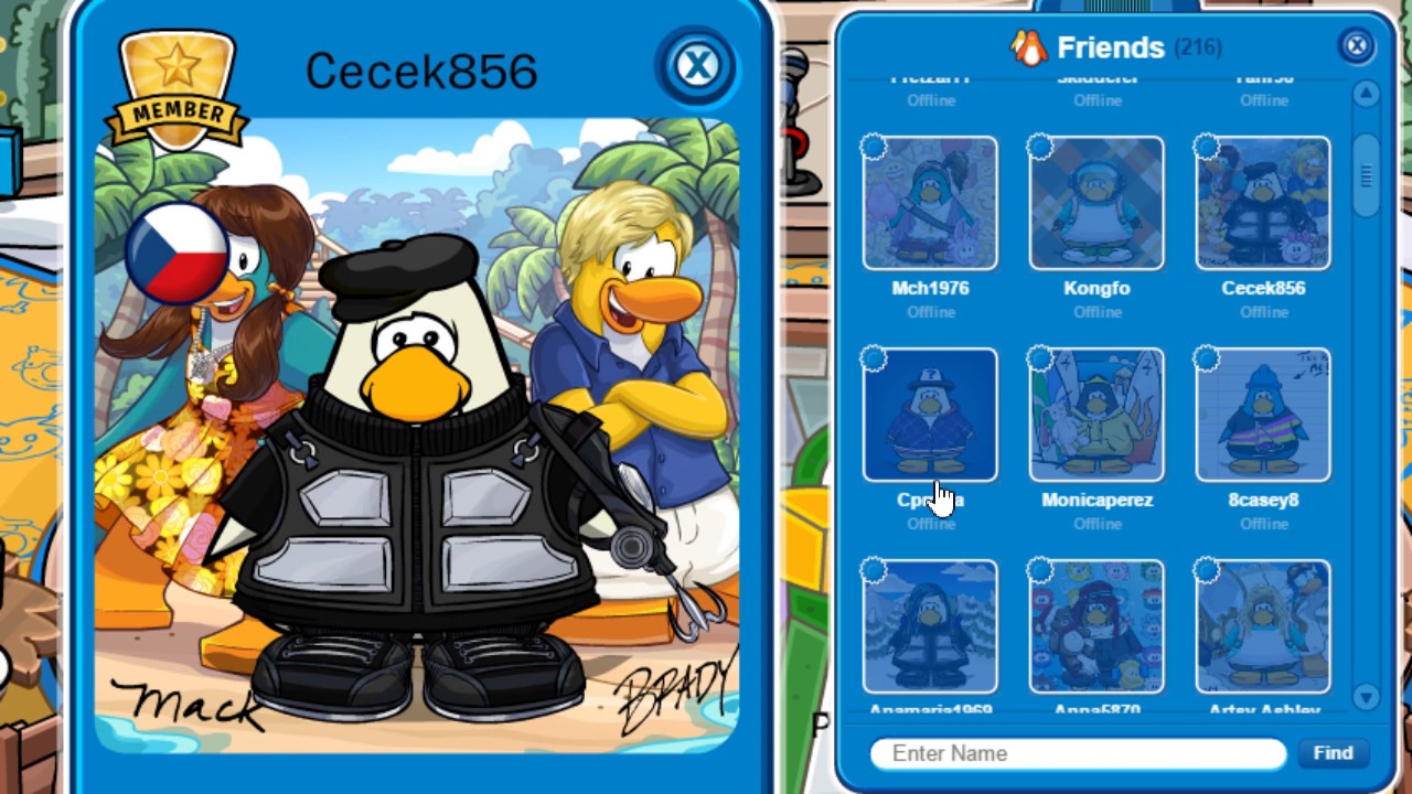 Club Penguin - My Stuff - Misabr - YouTube