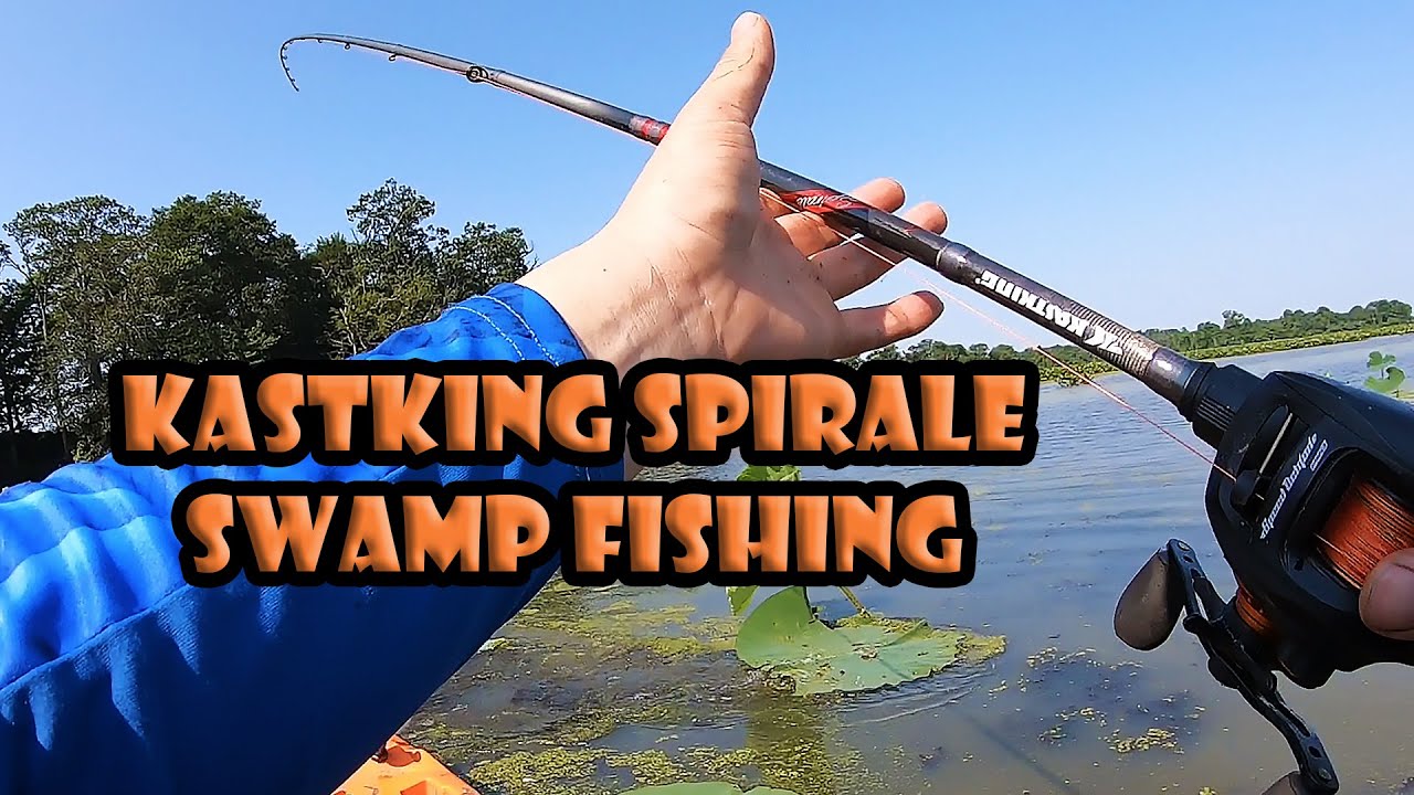 Swamp Fishing for Bass and Snakeheads using KastKing Spirale Rod - YouTube