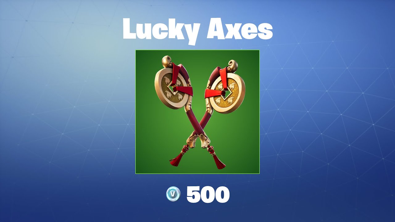 Lucky Axes | Fortnite Pickaxe - YouTube