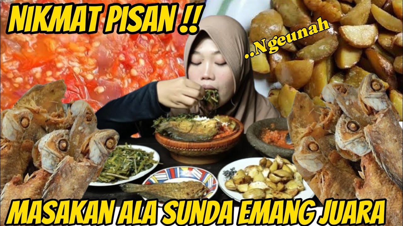 NIKMAT PISAN‼️Makan Masakan Sunda Jengkol Goreng + Ikan Asin Sepat ...