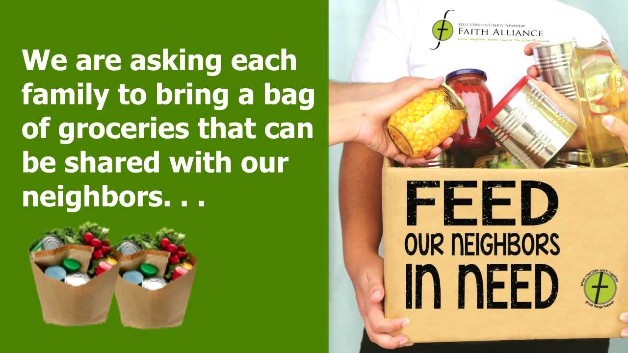 Feed Our Neighbors In Need - The Faith Alliance - YouTube