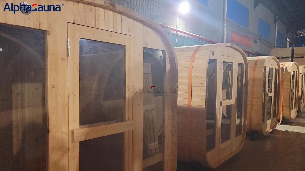 Square Cedar Sauna Room - YouTube