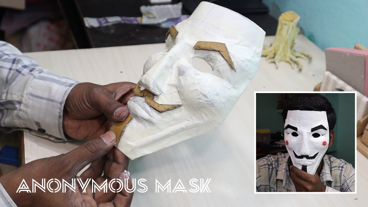 How to make Money Heist Mask | Anonymous Mask 🎭 - YouTube
