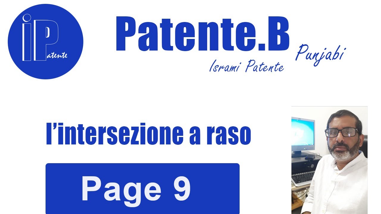 l'intersezione a raso | Class 9 | Punjabi | Isrami Patente - YouTube