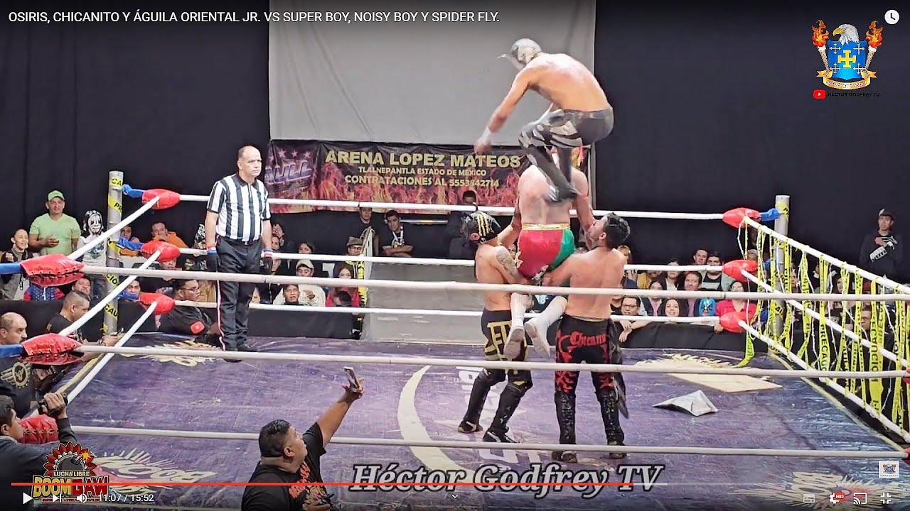OSIRIS, CHICANITO Y ÁGUILA ORIENTAL JR. VS SUPER BOY, NOISY BOY Y ...