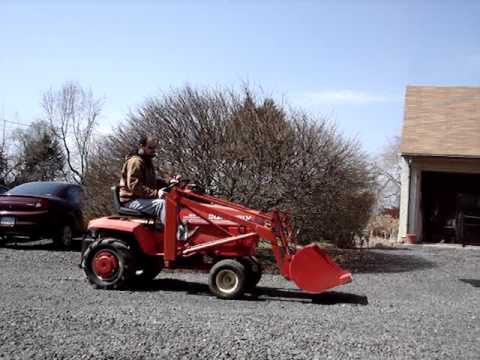 Gravely With Kwik Way Loader - YouTube