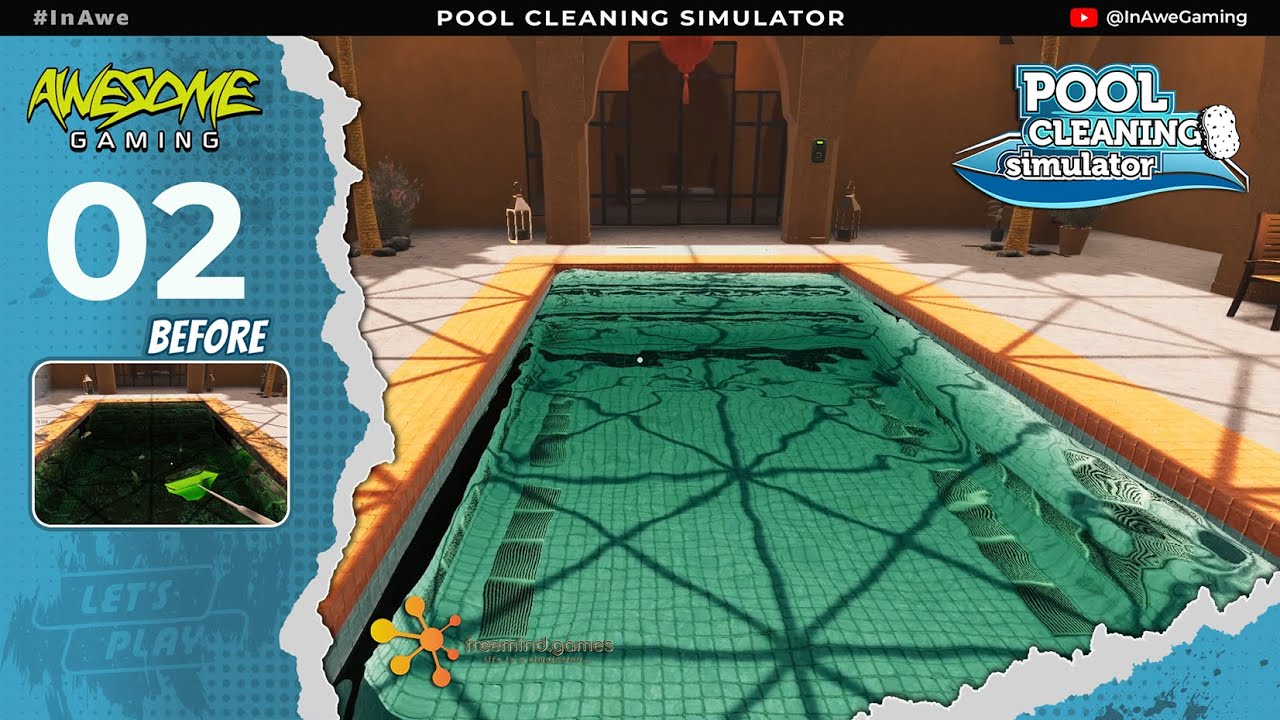 We Have A Piranha Problem 02 | Pool Cleaning Simulator - YouTube