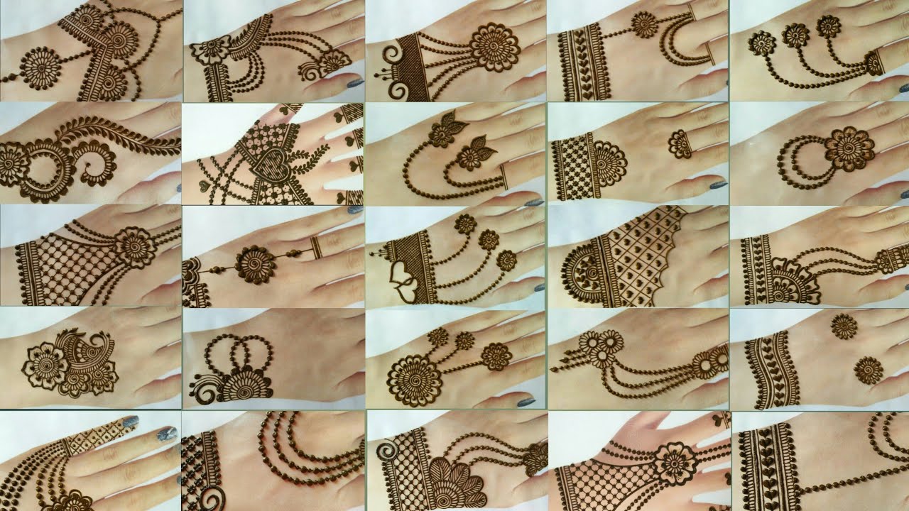 Top 50 Eid Special collection of back hand mehndi designs | Jewellery ...