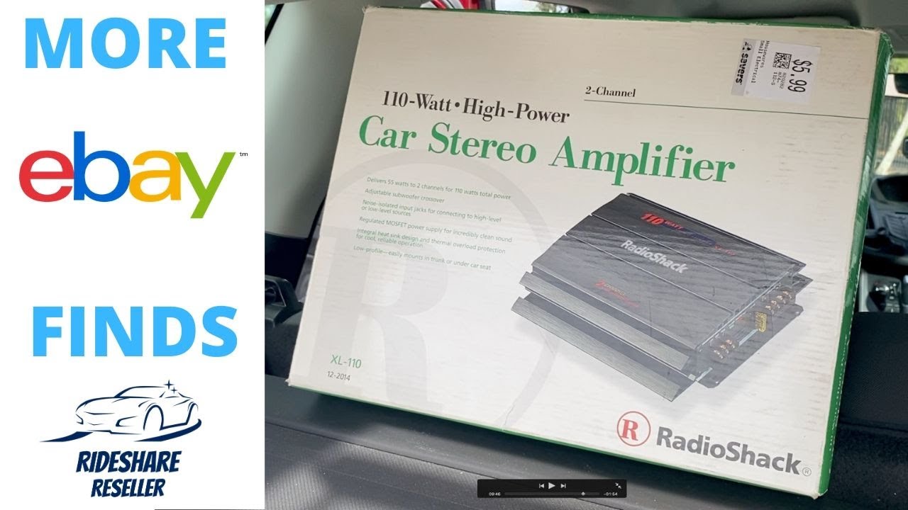 Another Nice AMAZON EBAY haul. Vintage Radio Shack Car Amp - YouTube
