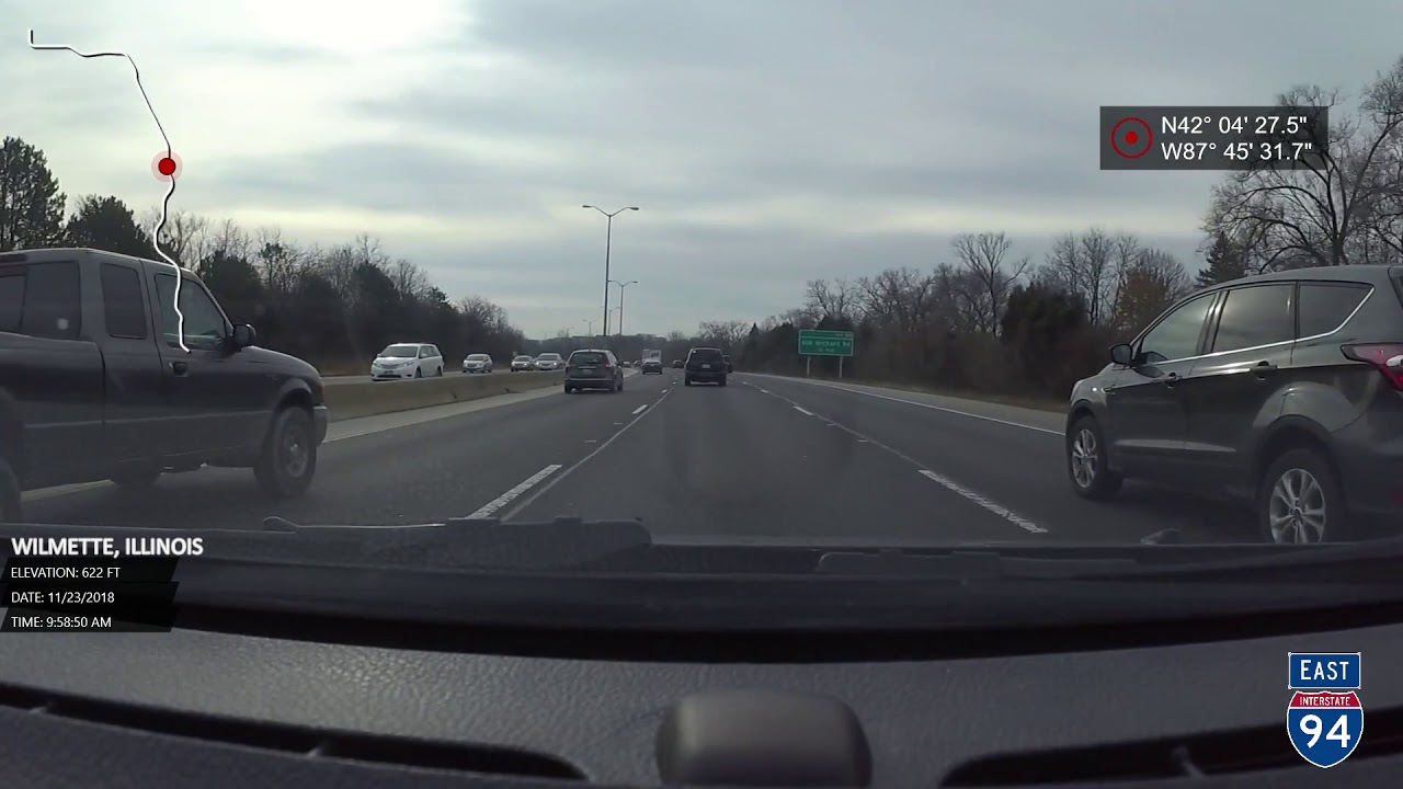 Edens Expressway Inbound (I-94 EB), I-294/Lake-Cook Road to Kennedy ...