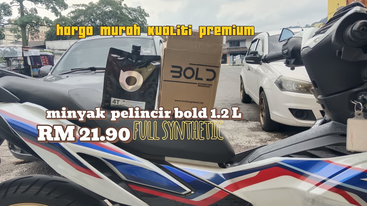 minyak pelincir bold 1.2L untuk Honda rsx150 harga murah kualiti ...