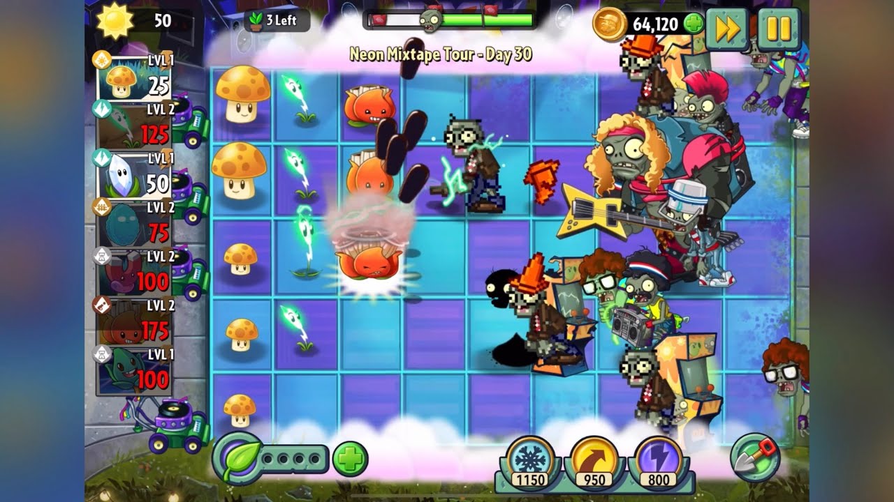 Boosted A.K.E.E. 🎃 | Plants vs zombies 2 / Neon Mixtape Tour / Day 30 ...