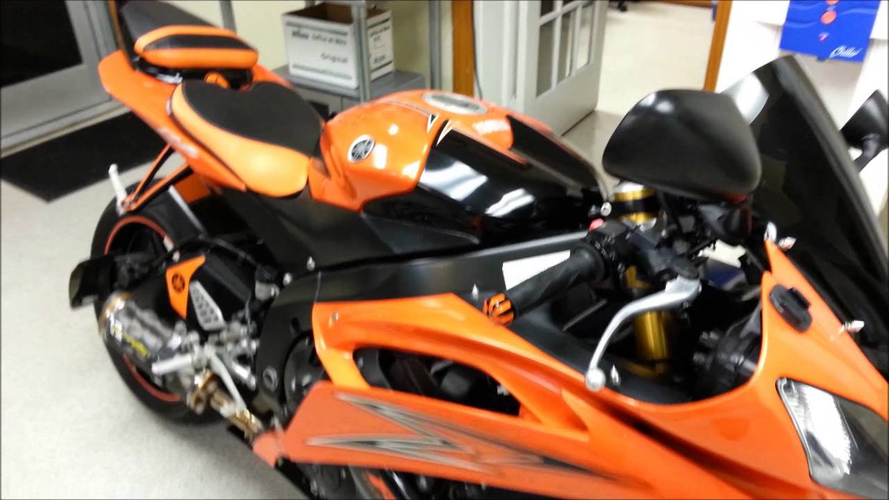 Two Brothers Slip on plus M4 MID PIPE on Yamaha R6 Great Sound. - YouTube