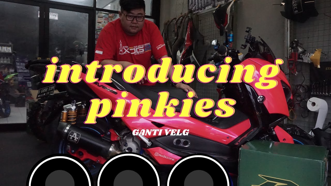 Spec Modifikasi Si Pinkies Xmax 300 & Ganti Velg ? - YouTube
