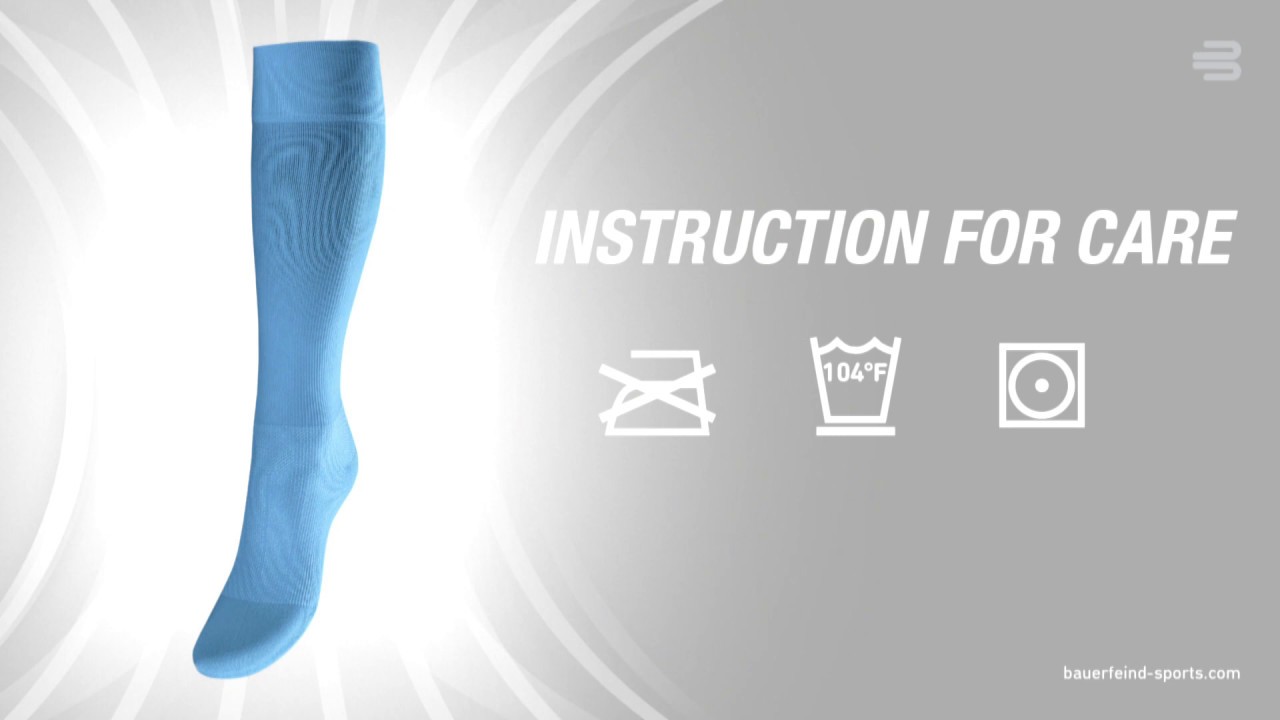 BAUERFEIND Sports Compression Socks Run & Walk Doffing Guide - YouTube